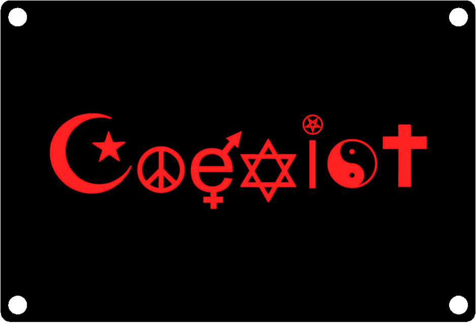 Coexist: Religion – 1st Amendment Hitch Covers